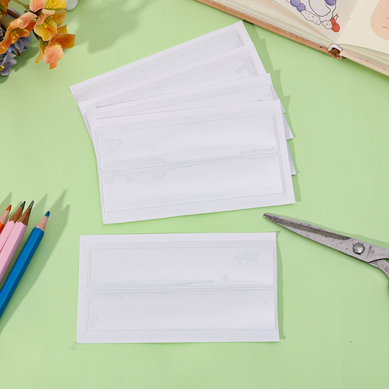 4Pcs Transparent Self-Adhesive Label Holders / Shelf Tag Pocket ...