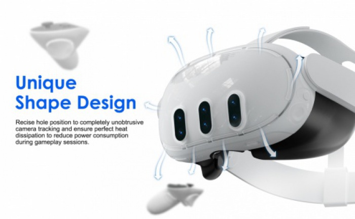 【12·12】For Meta quest 3 head wearing protective case host crystal case ...
