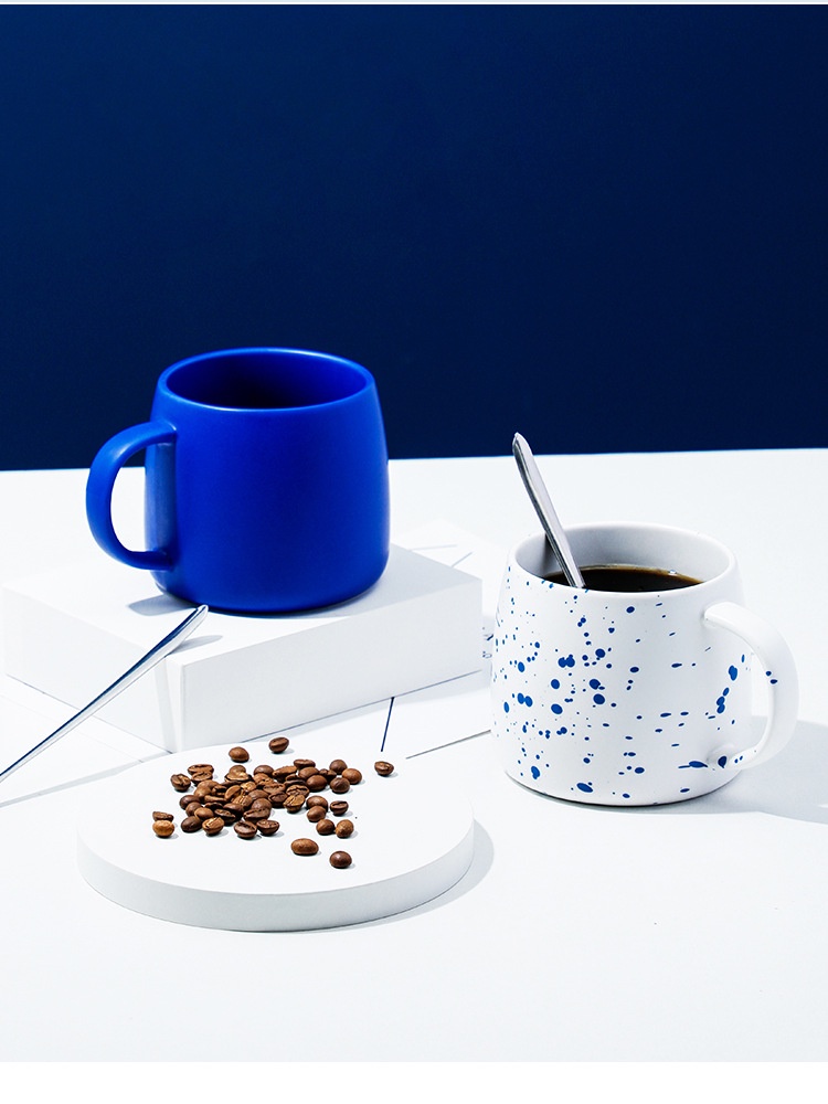 【Ready Stock】Ins Style Ceramic Mug Gift Box Coffee Cup Klein Blue ...