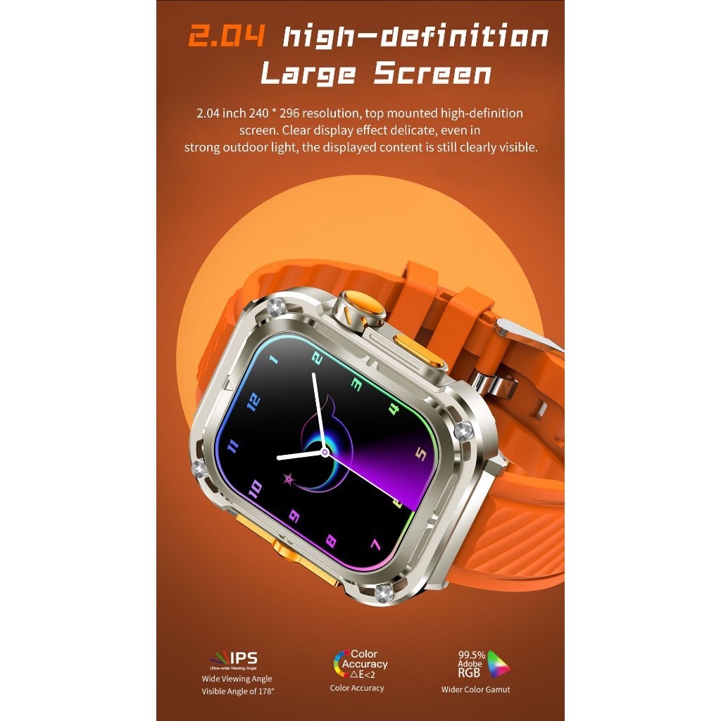 SmartWatch Z85 Max With 2 Different Straps Square Screen Waterproof ...