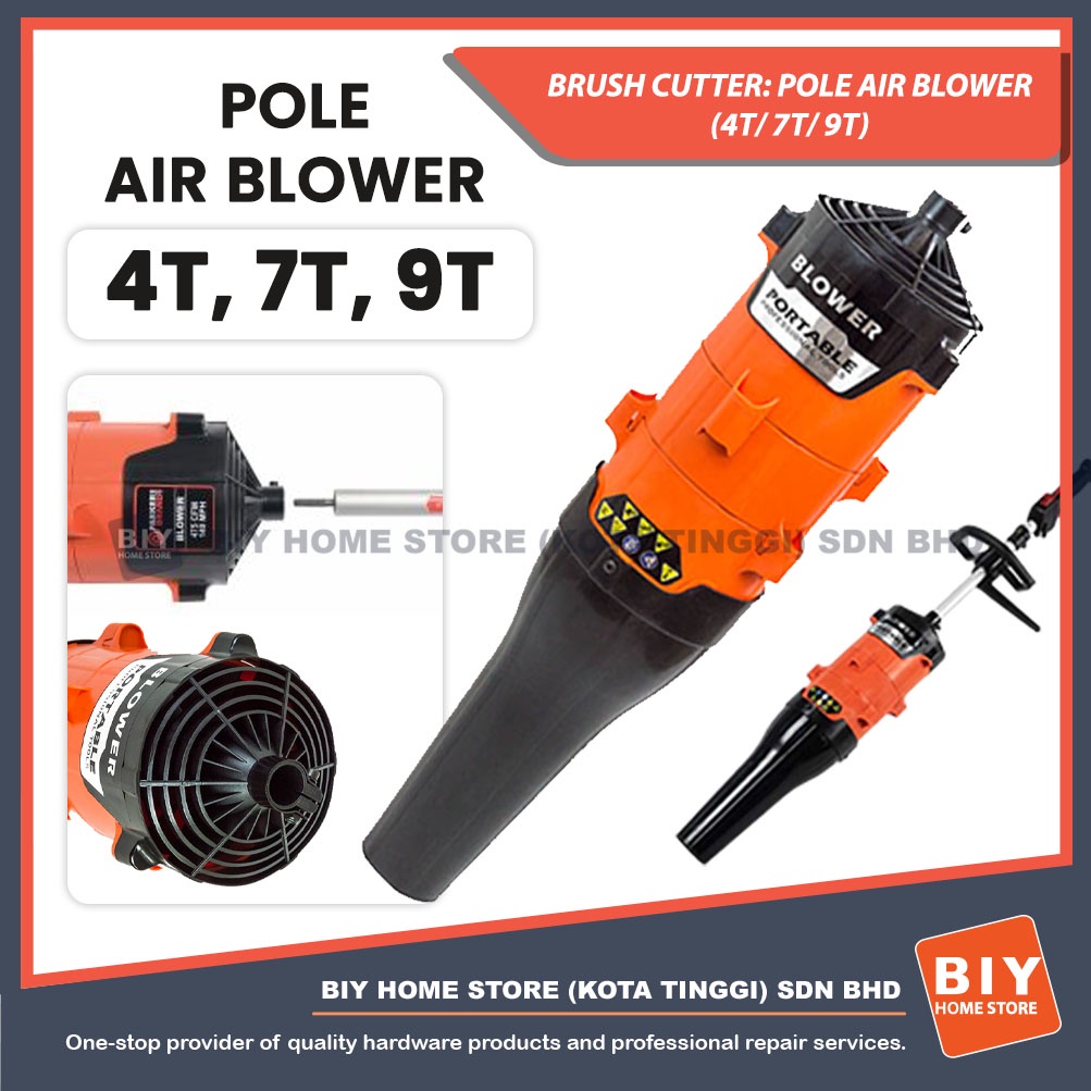 BRUSH CUTTER: POLE AIR BLOWER (4T/ 7T/ 9T X 26MM) AIR BLOWER ATTACHMENT ...