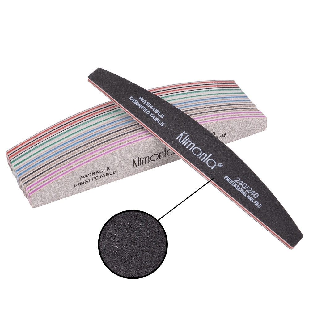Nail Shaping Tools Half Moon Nail File, Buffing Sanding Strip, Nail ...