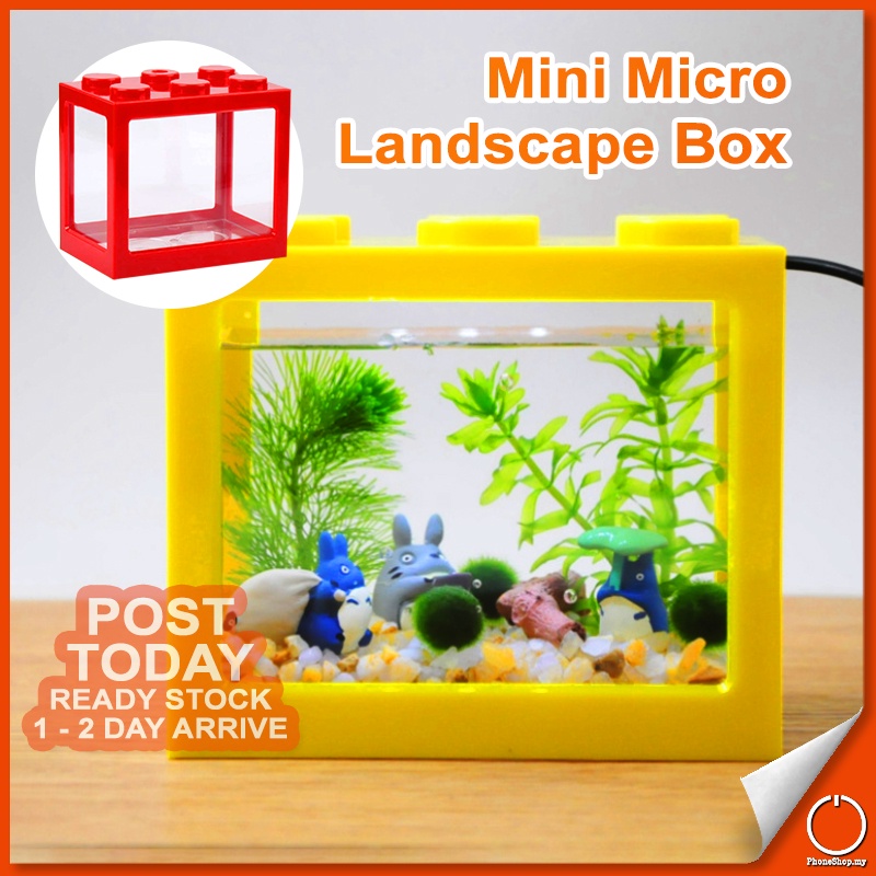 𝐒𝐓𝐀𝐂𝐊𝐀𝐁𝐋𝐄 Mini Desktop Micro Landscape Box Landscaping Ecological Tank ...