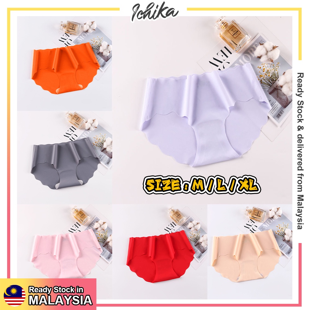 [MYSIA READY STOCK][M-2XL][MALINA Ice Silk Women Underwear Seamless ...