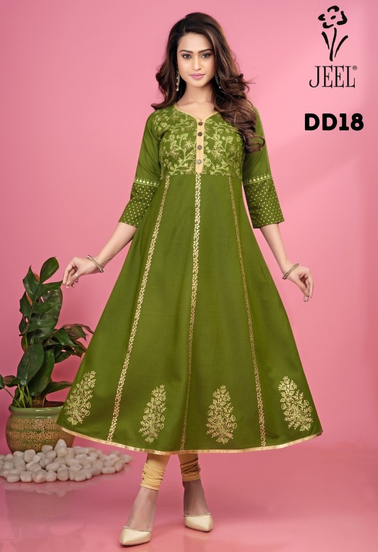 JEEL Anarkali Gown for Casual and Traditional Wear Tops Only DD Series ...