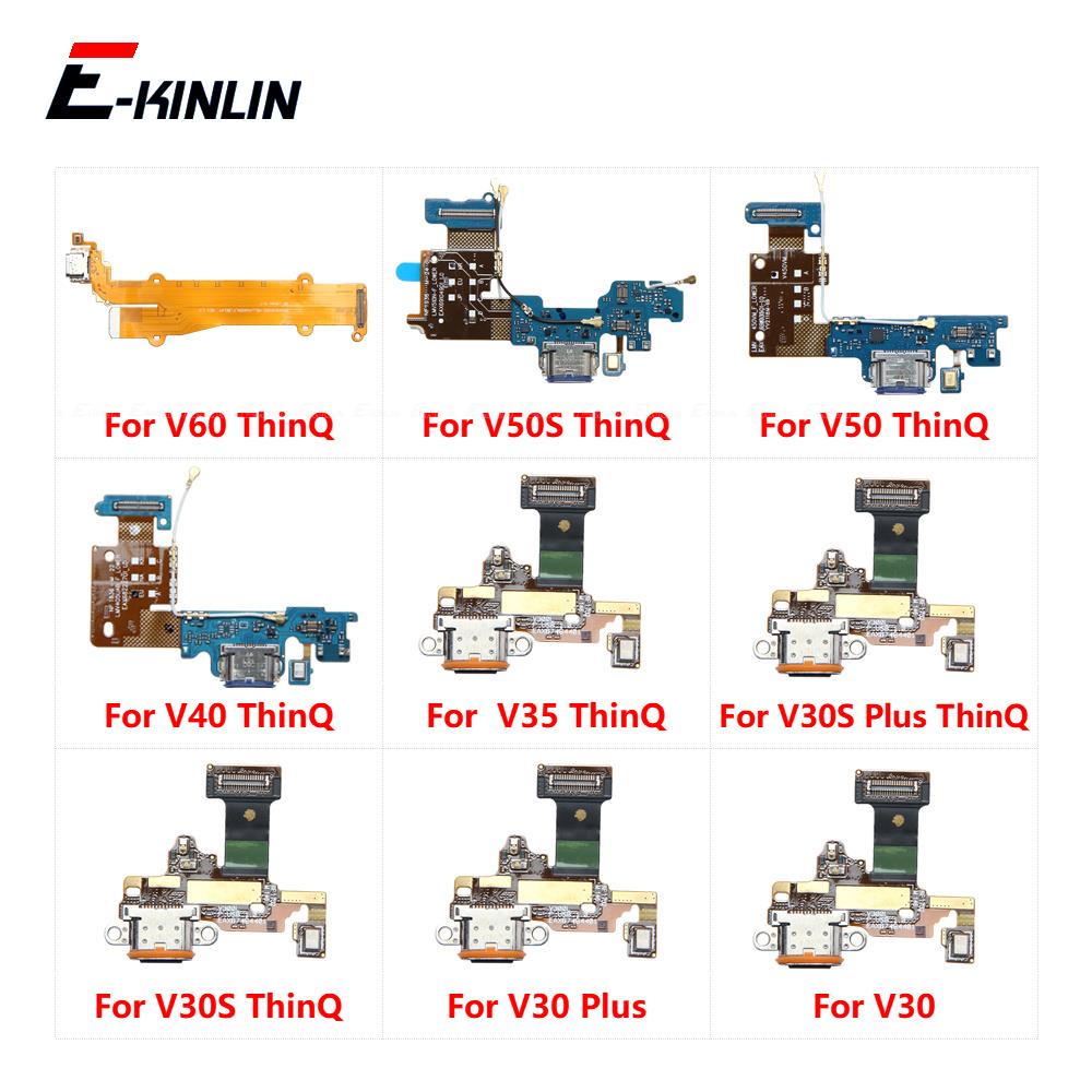 USB Charging Port Dock Plug Connector Charger Board Microphone Flex Cable For LG V30 V30S Plus ...