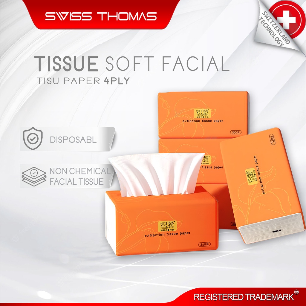 4ply Tissue 4/20 Packs Tissue Soft Facial Tisu Paper / Kids Tisu Paper ...