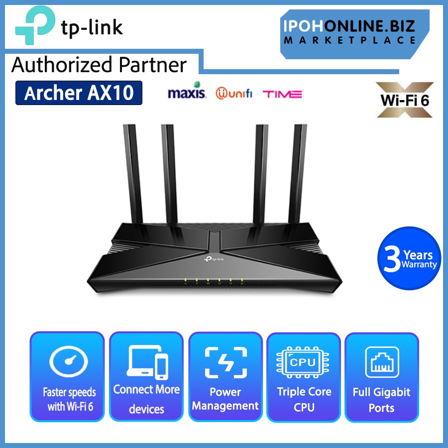 TP-LINK Archer AX10 AX1500 Next-Gen Wi-Fi 6 Router | Shopee Malaysia