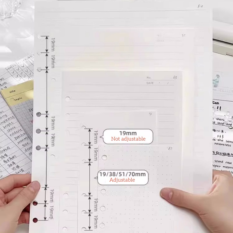 XIZHI Adjustable 3/9 hole heavy-duty punching machine DIY ledger loose ...