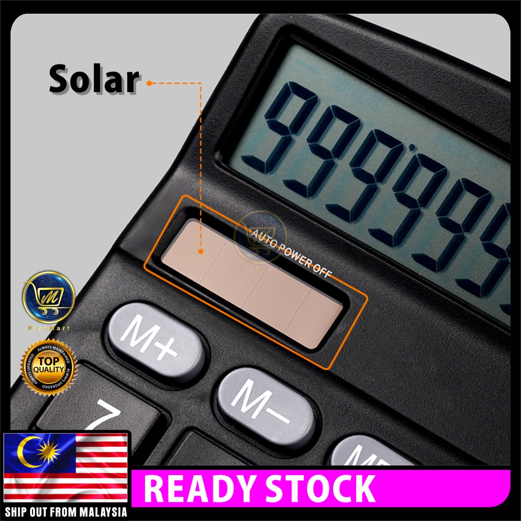 PlatMart - [READY STOCK] Solar Energy Large LCD Display Calculator 12 ...
