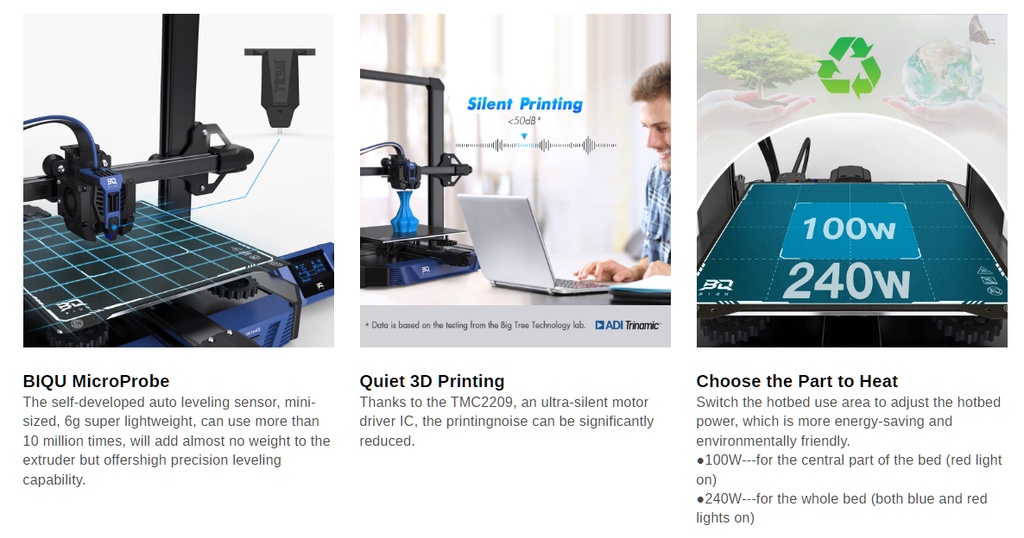 BIQU Hurakan DIY 3D Printer Neptune 4 | BIGTREETECH M4P+CB1 | Out-of-the-Box Klipper Printer ...