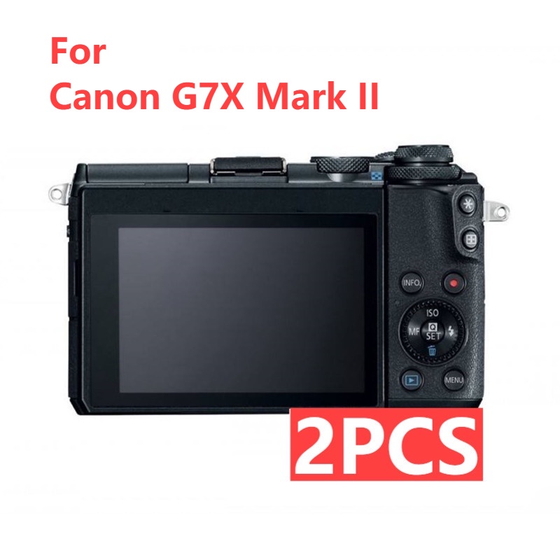 2PCS For Canon G7X Mark II Camera Screen Film Protective Film Tempered ...