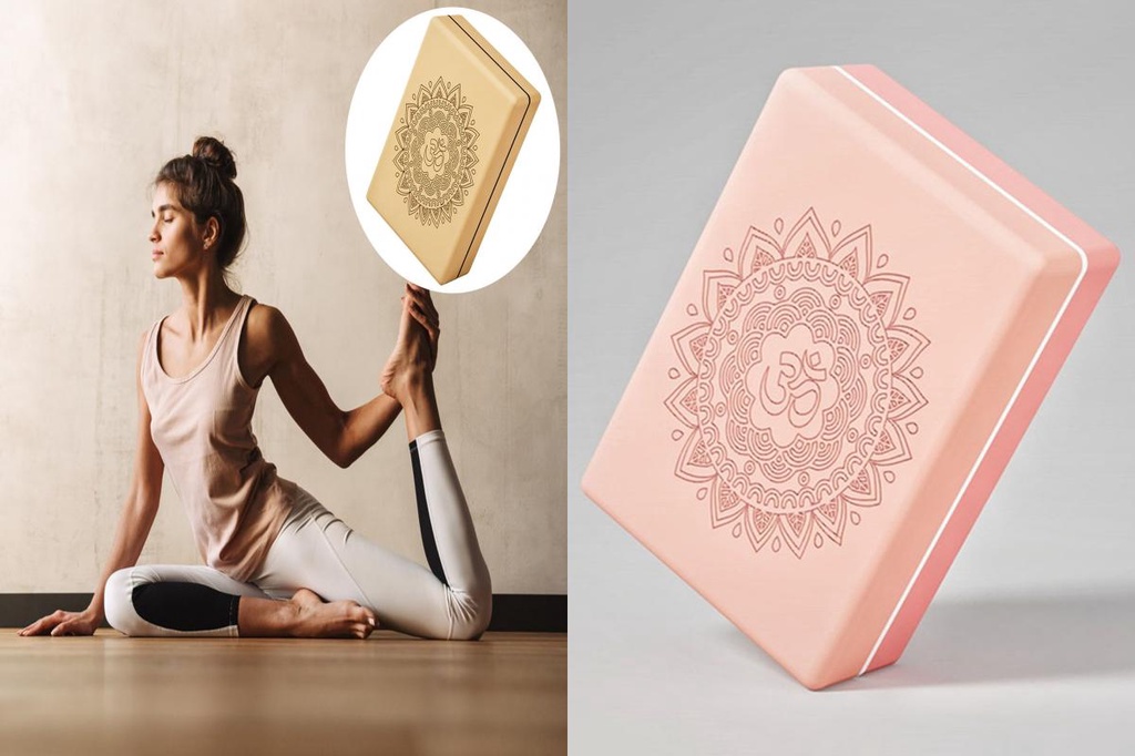Cushioned Yoga Block Yoga Block for Proper Alignment 2pcs Yoga Sports ...
