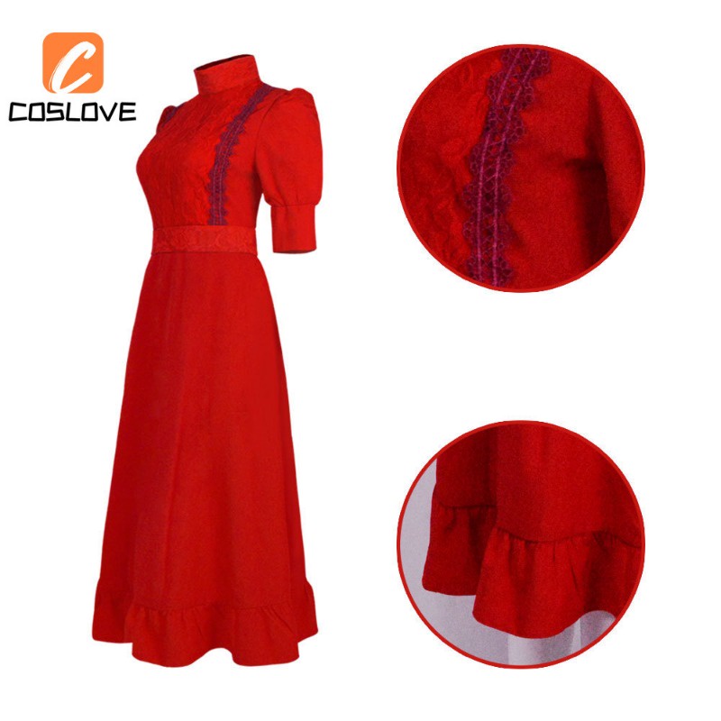 Horror Movie PEARL Cosplay Full Set Costume Suit For Woman Red Color ...