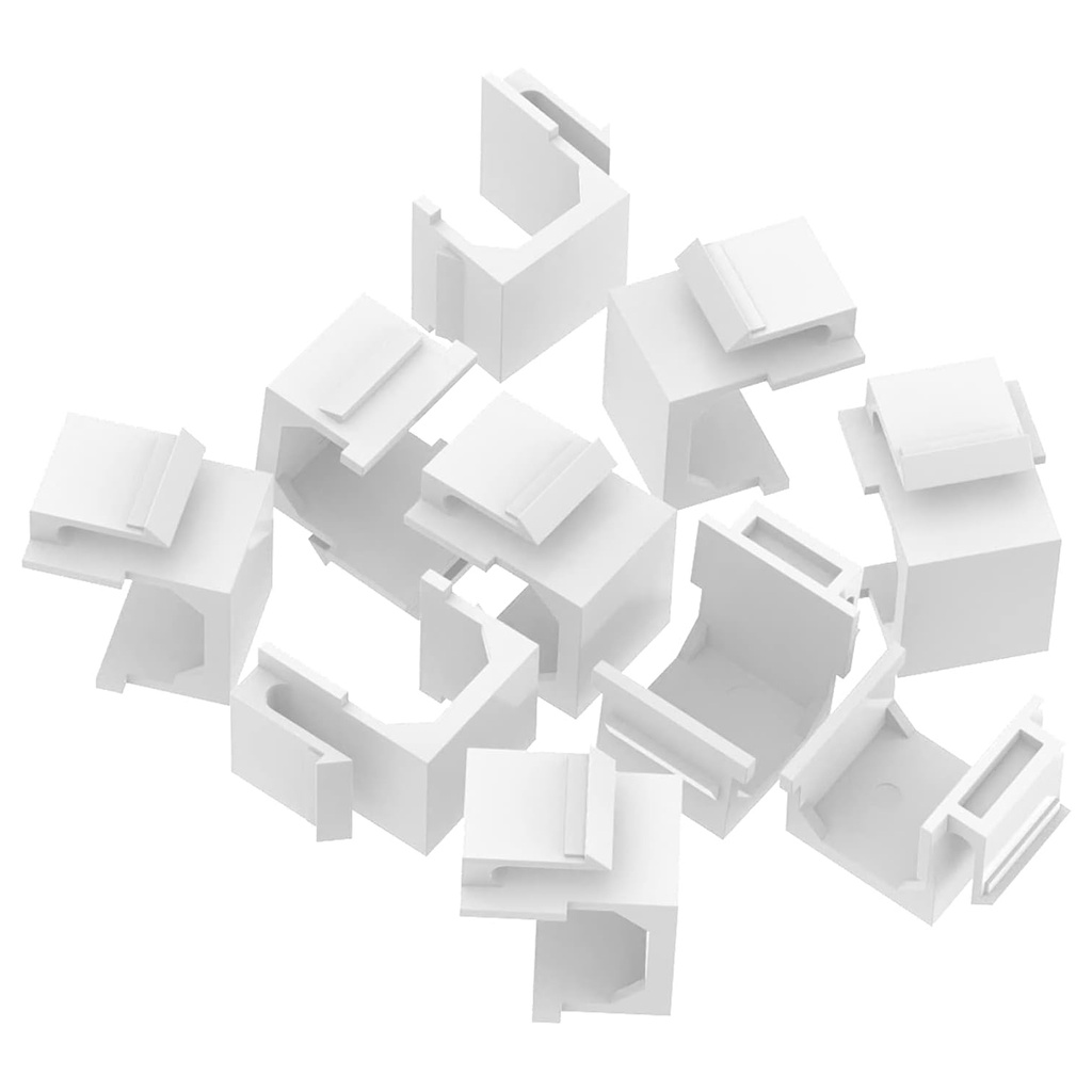 ZoeRax 30-Pack Blank Keystone Jack Inserts for Keystone Wall Plate and ...