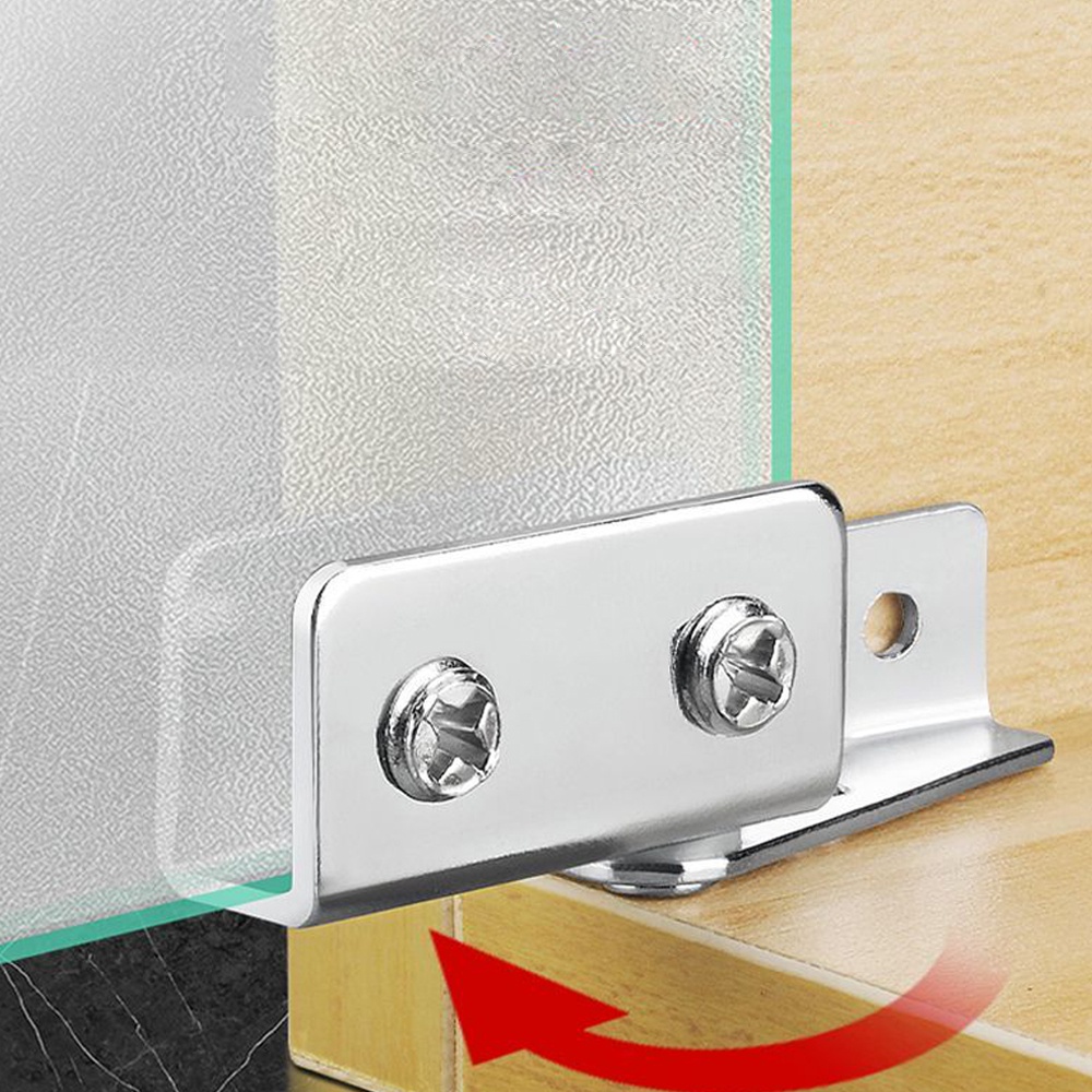 2Pcs/set Stainless Steel Glass Clamps - Glass Door Hinges - Non ...