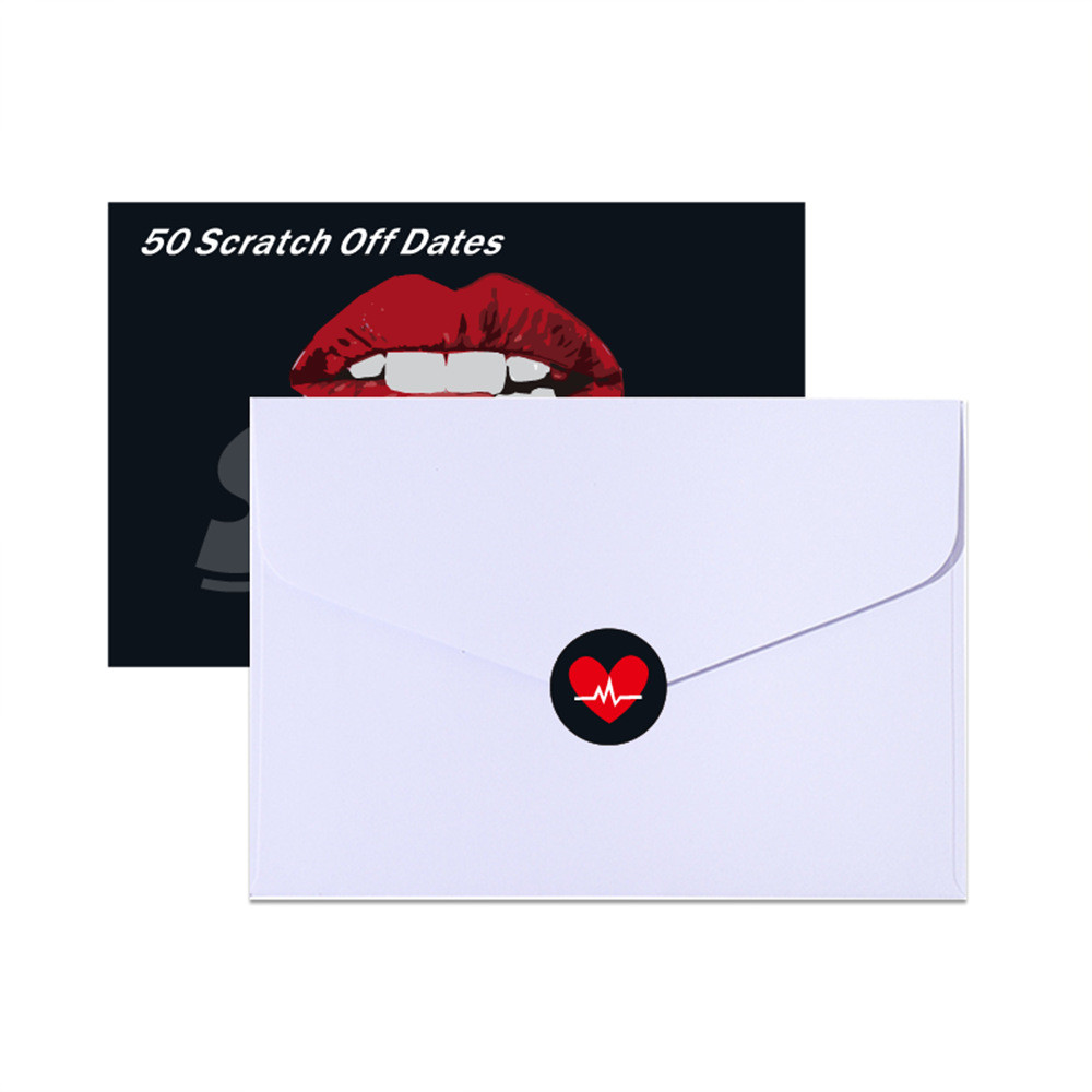 New Sex Scratch Cards 50 Valentines Day Posture Couples Dating Posture Scratch Cards Cards