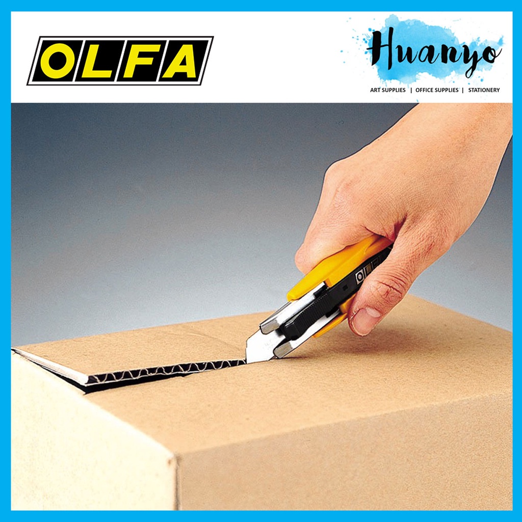 OLFA Self-Retracting Safety Cutter Knife Blade Carton Opener for Hobby ...