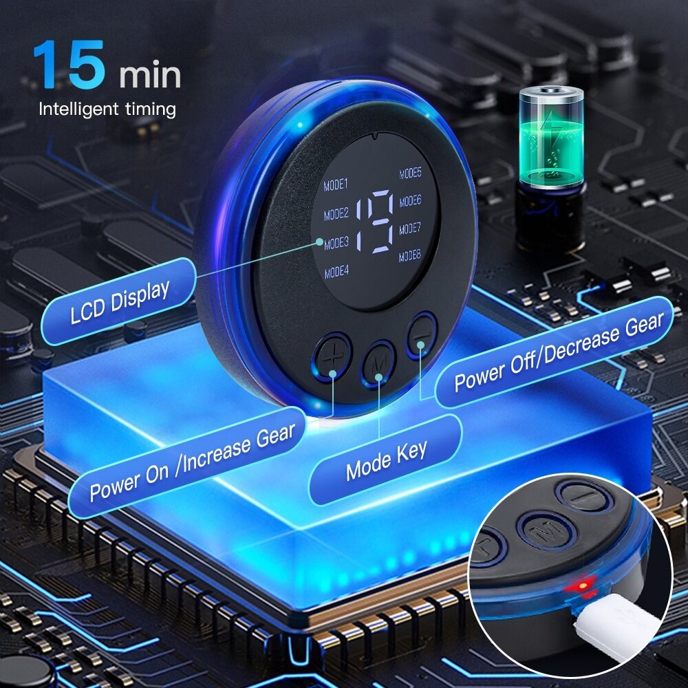 Ems Electric Foot Massager Pad Remote Control Mesin Urut Kaki Therapy 8926