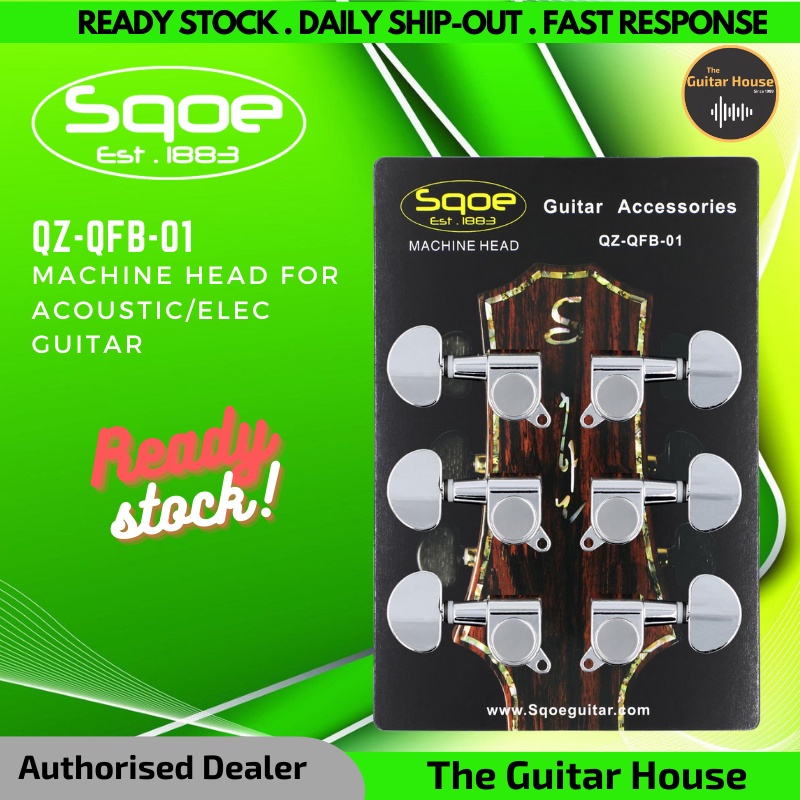 SQOE QZ-QFB-01 Machine Head Acoustic Electric Guitar Tuner Peg | Shopee ...