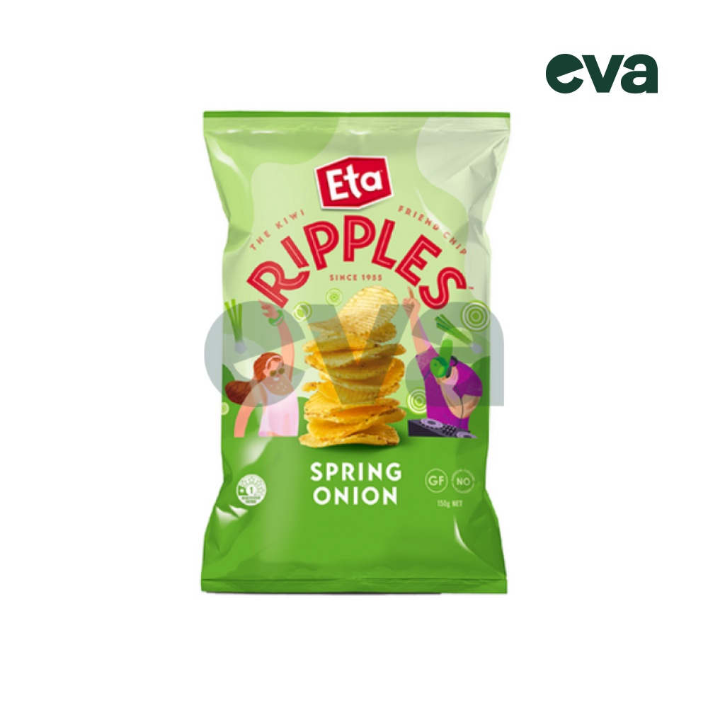 (NEW ZEALAND MADE) ETA RIPPLES CHIPS SPRING ONION 150G | Shopee Malaysia