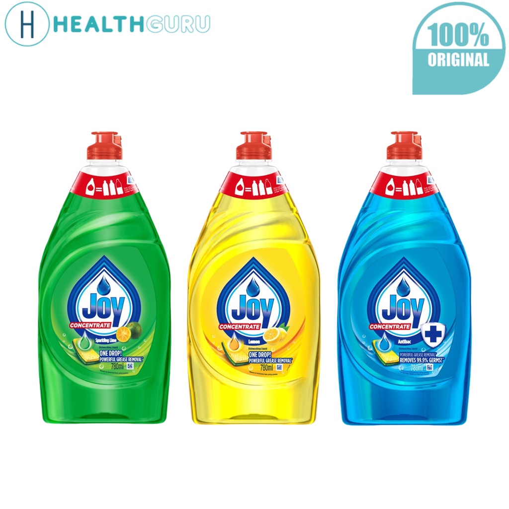 HealthGuru Joy Kitchen Dishwash Liquid Bottle AntiBac Lemon Sparkling ...