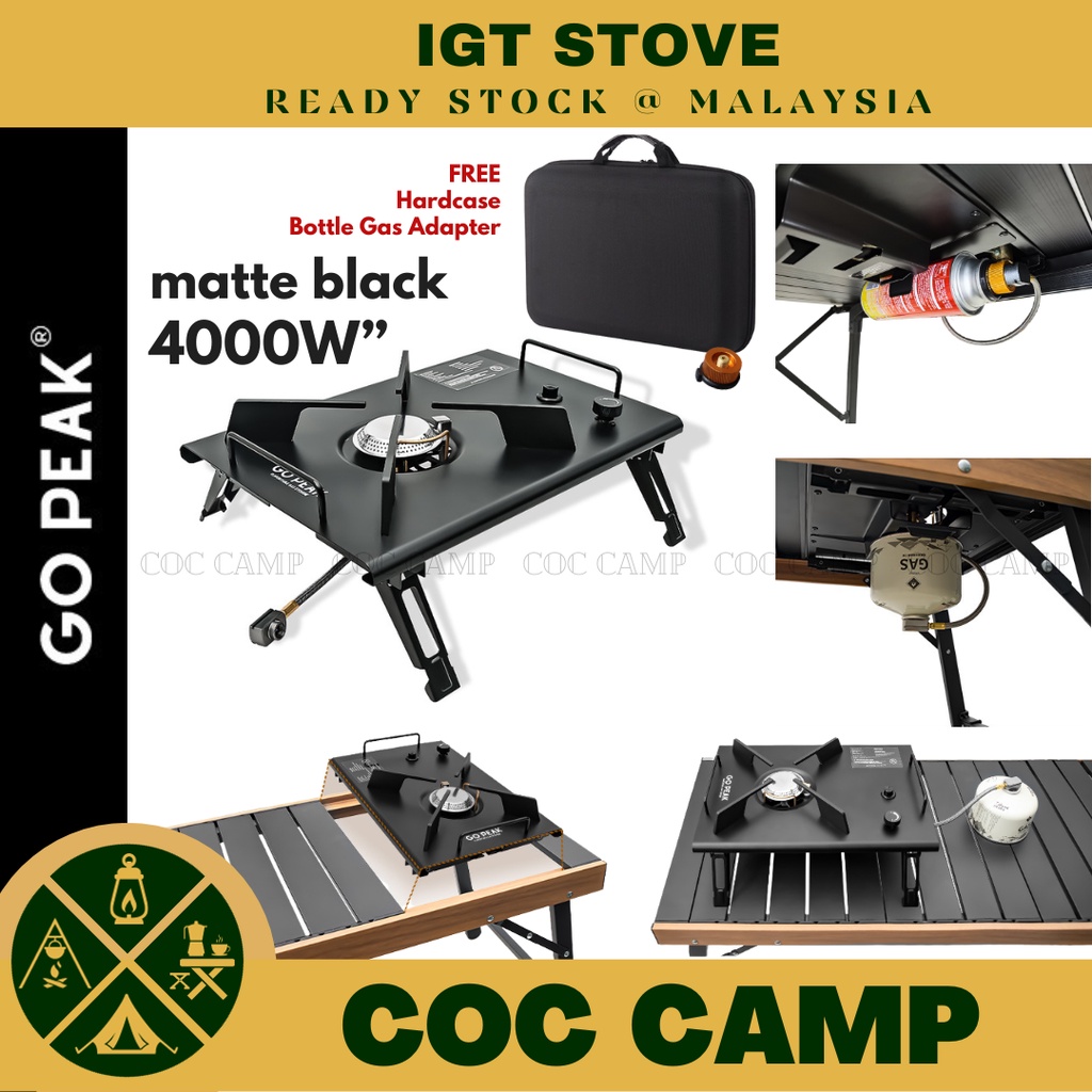 Go Peak IGT Portable Stove Stainless Steel Copper Outdoor Camping 4000W | Shopee Malaysia