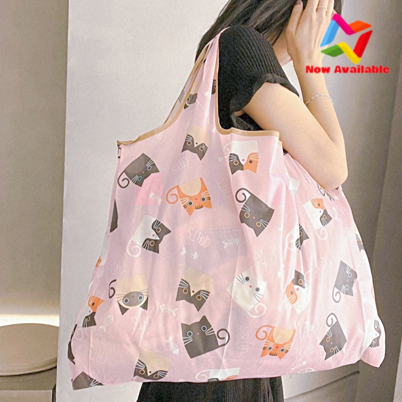 【NV Ready Stock】Folding Shopping Bag Eco Simple Save Earth Travel Tote ...