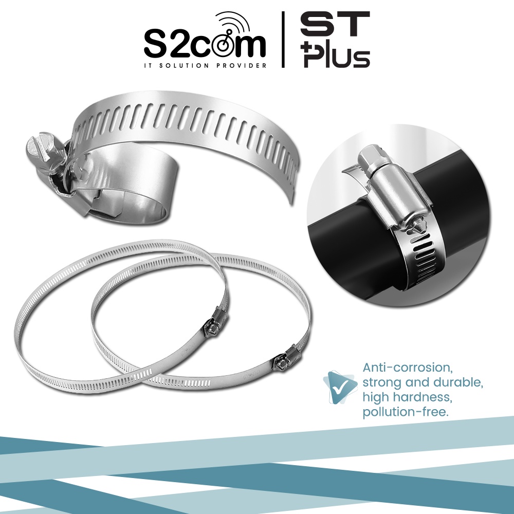 Stainless Steel Adjustable 4-20CM Hose Clips & Clamps Clip For FTTH ...