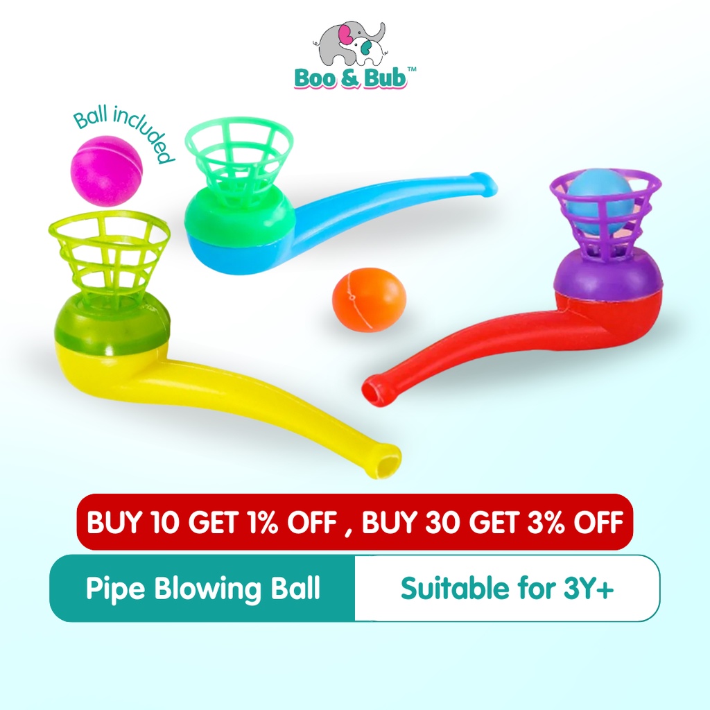 Boo&Bub Blow Pipe Blow Ball floating ball blowing ball toy classic toys ...