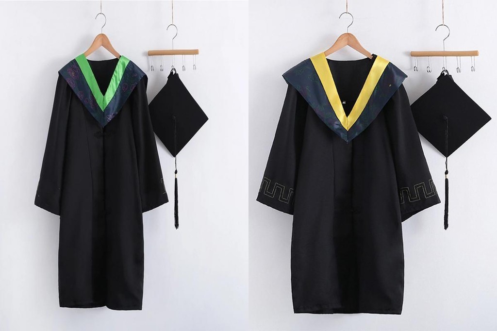 greatdream| 1 Set Beautiful Fine Knitted Graduation Uniform Polyester ...