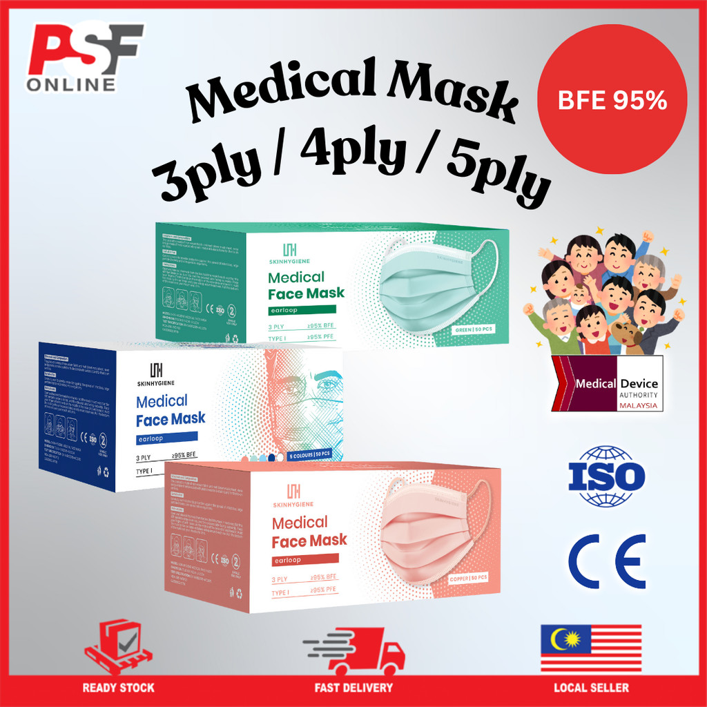 [HOT SELLING] Face Mask Medical 3ply/4ply/5ply | Disposable Ear Loop ...