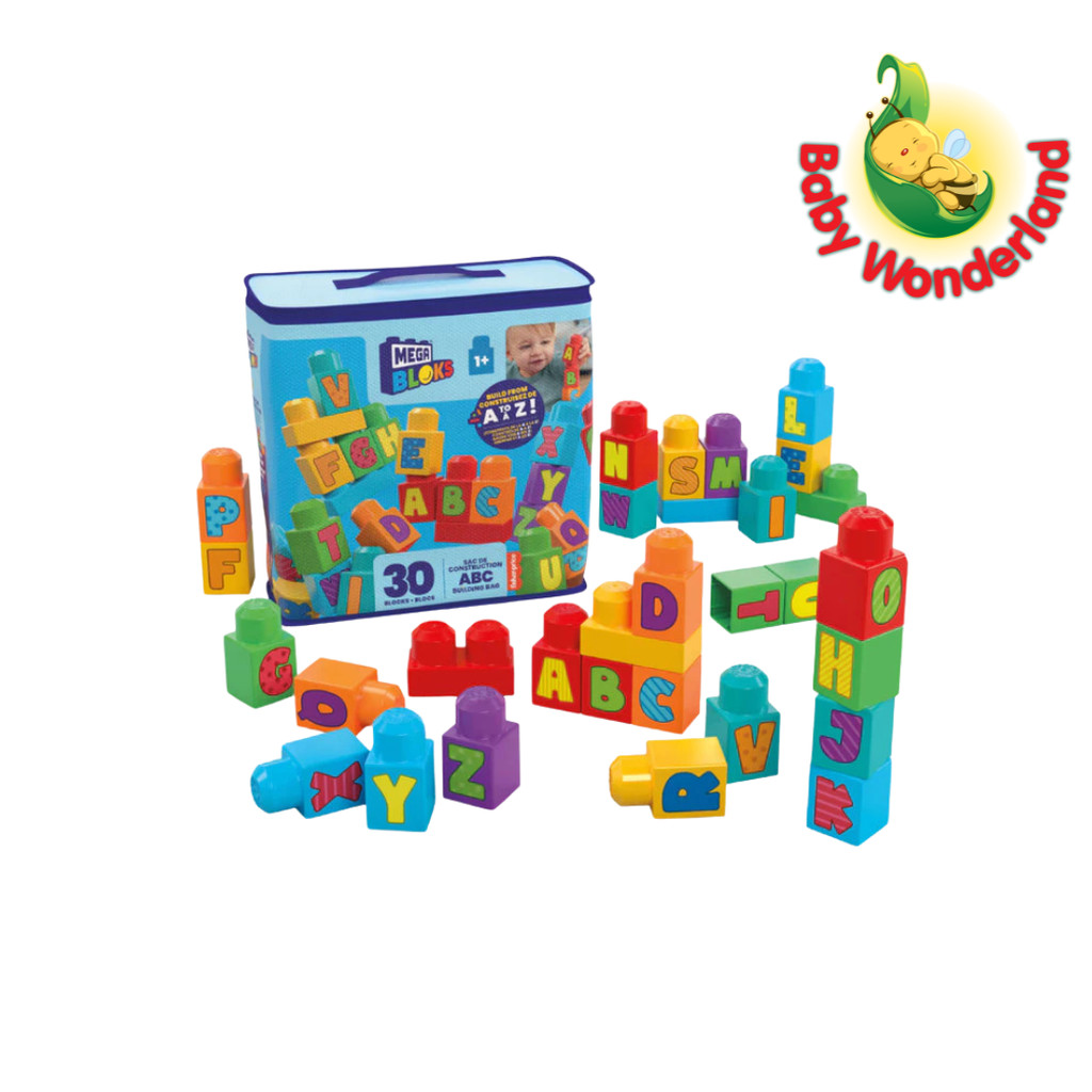 Fisher-Price Mega Blocks Value ABC Building Bag 30pcs (1y+) | Shopee ...
