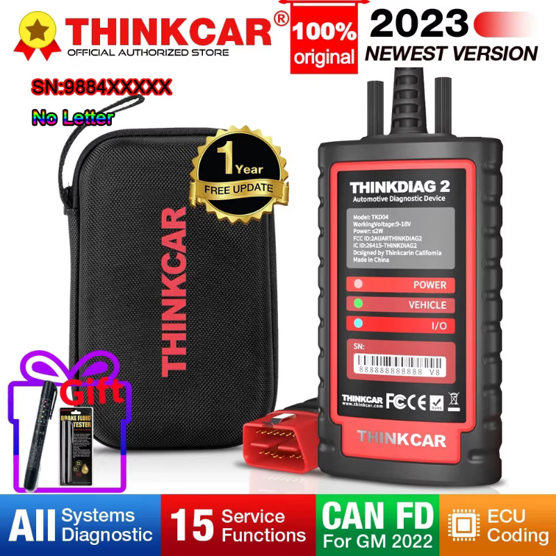 THINKCAR ThinkDiag 2 All System Full Software OBD2 Diagnostic Tool ...