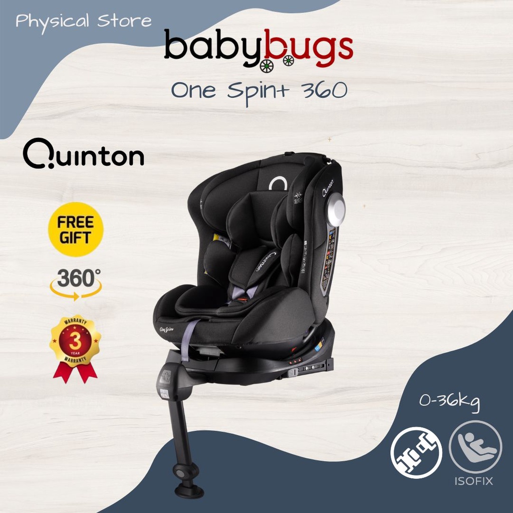 [Free Shipping] Quinton One Spin+ 360 Safety Car Seat (0-36kg) | Shopee ...