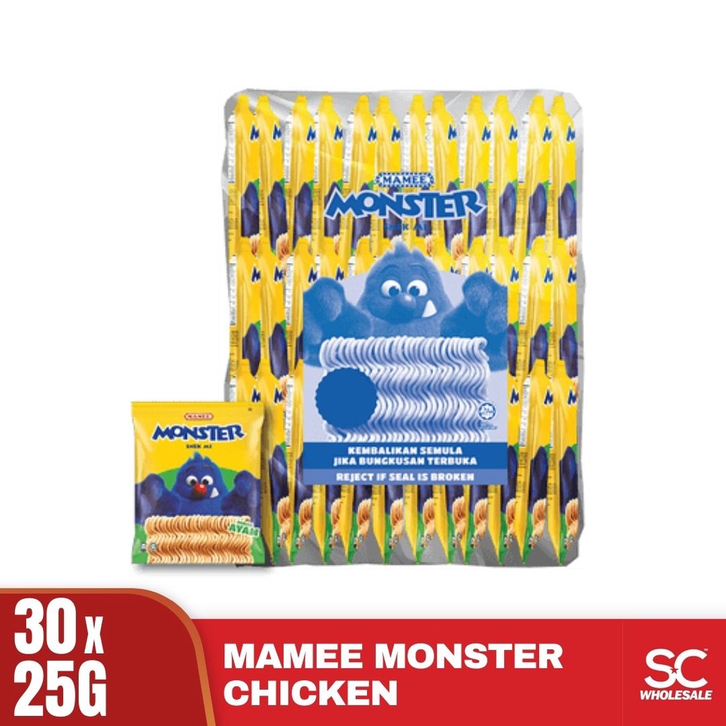 Mamee Monster Noodle Snack Chicken 25g x 30's | Shopee Malaysia