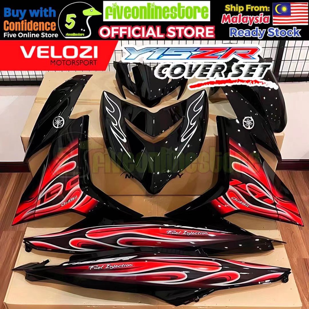Coverset Y15ZR V1-V2 ORIGINAL VELOZI Cover Set Sticker Tanam EXCITER RC ...