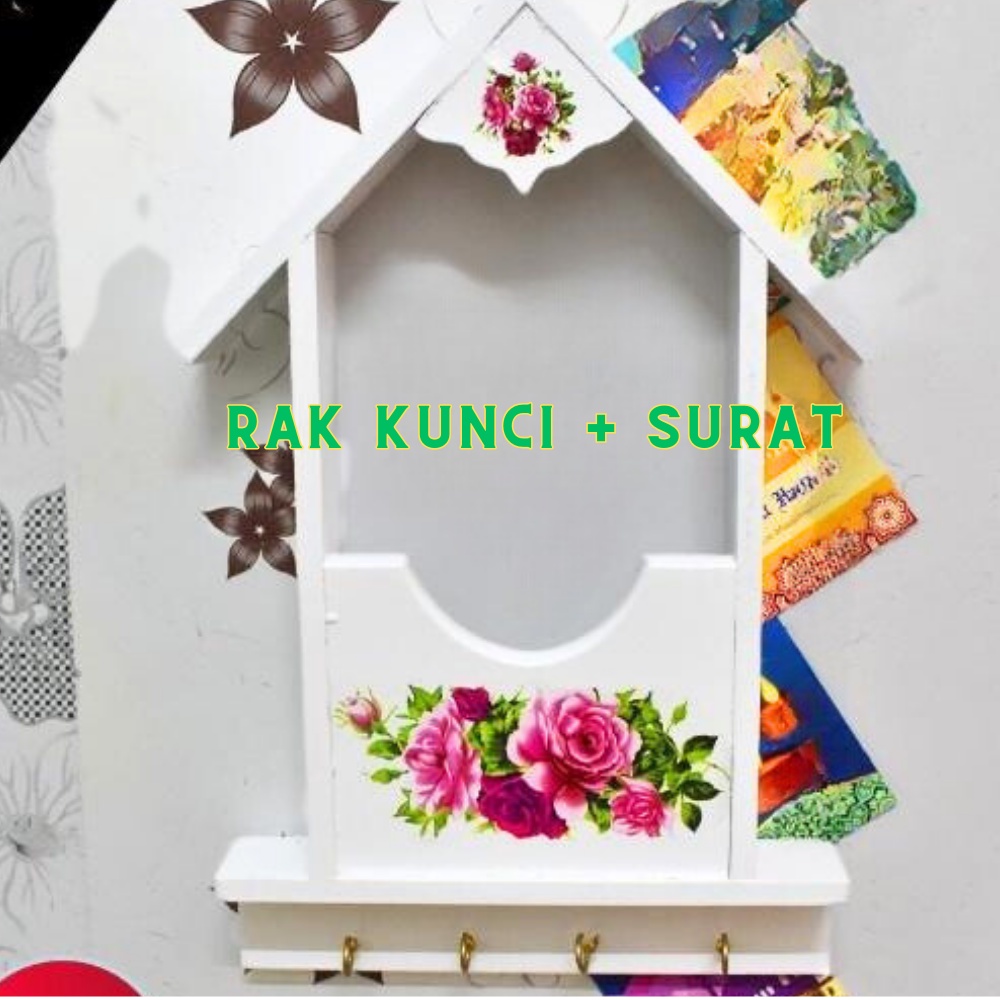 Rak Kunci + Ubat + Sangkut Baju + Surat Besar Kecil Hitam Putih BALQIS ...