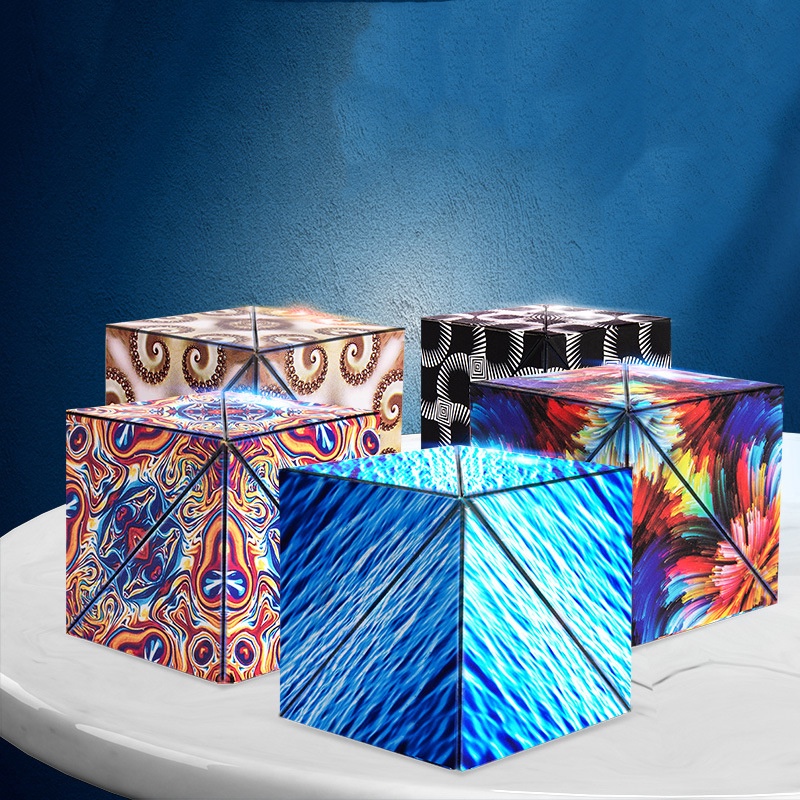 Educational Magic Geometric Cube Magnetic 3x3 Puzzle Toy For Kids ...