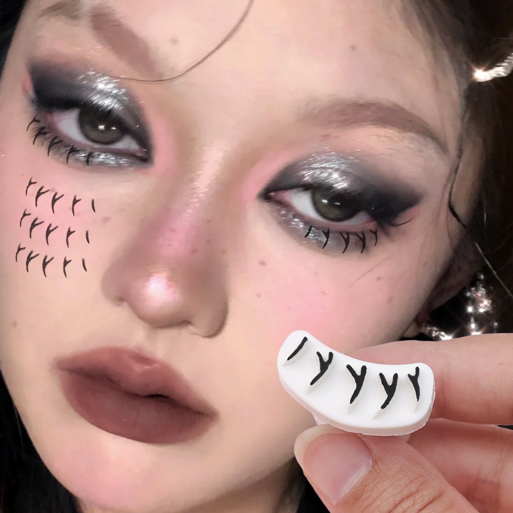 DIY Lower Lashes Extension Stamp for Makeup Beginner False Eyelashes ...