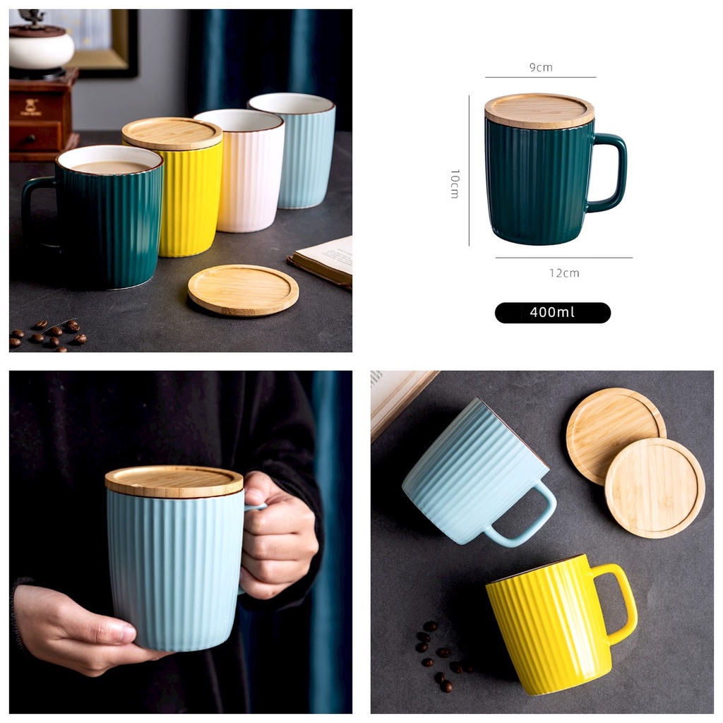 BSU 400ML Home Creative Ceramic Coffee Mugs Water Cafe Tea Milk Cups ...
