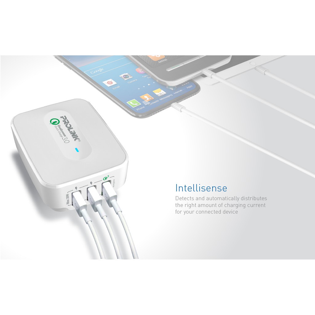 Prolink PTC32501 Quick Charge Multi-Ports 30W 3-Port Travel Wall ...