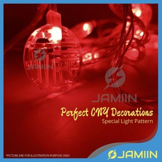 20L 4.5MTR RED/MIX Waterproof String Light Lampu LipLap CNY Decoration ...