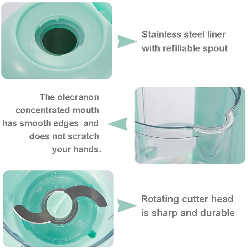 GDeal Electric 4 in 1 Baby Food Processor Multifunction Double Safety ...