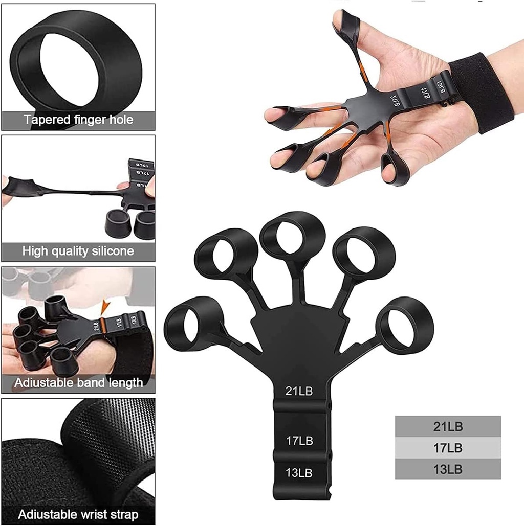 A Finger Training Device Silicone Five-Finger Wrist Enhancement ...