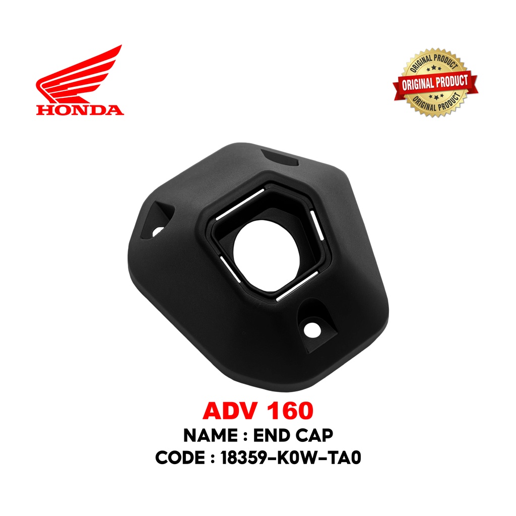 100% ORIGINAL HONDA ADV160 MUFFLER END CAP EXHAUST EKZOS TAIL CAP COVER ...