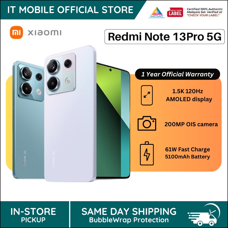 Redmi Note 13 Pro 5G | 1.5K 120 Refresh Rate | 200MP OIS Camera ...