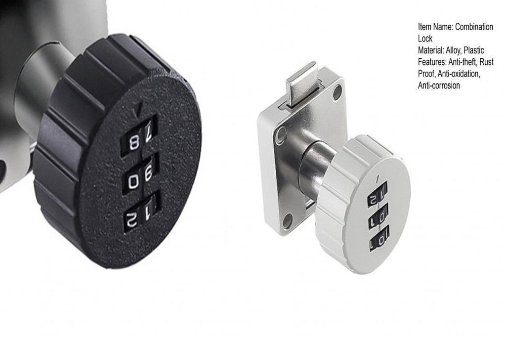 (New) 1 Set Combination Lock 3-digit Password Anti-theft Mailbox ...