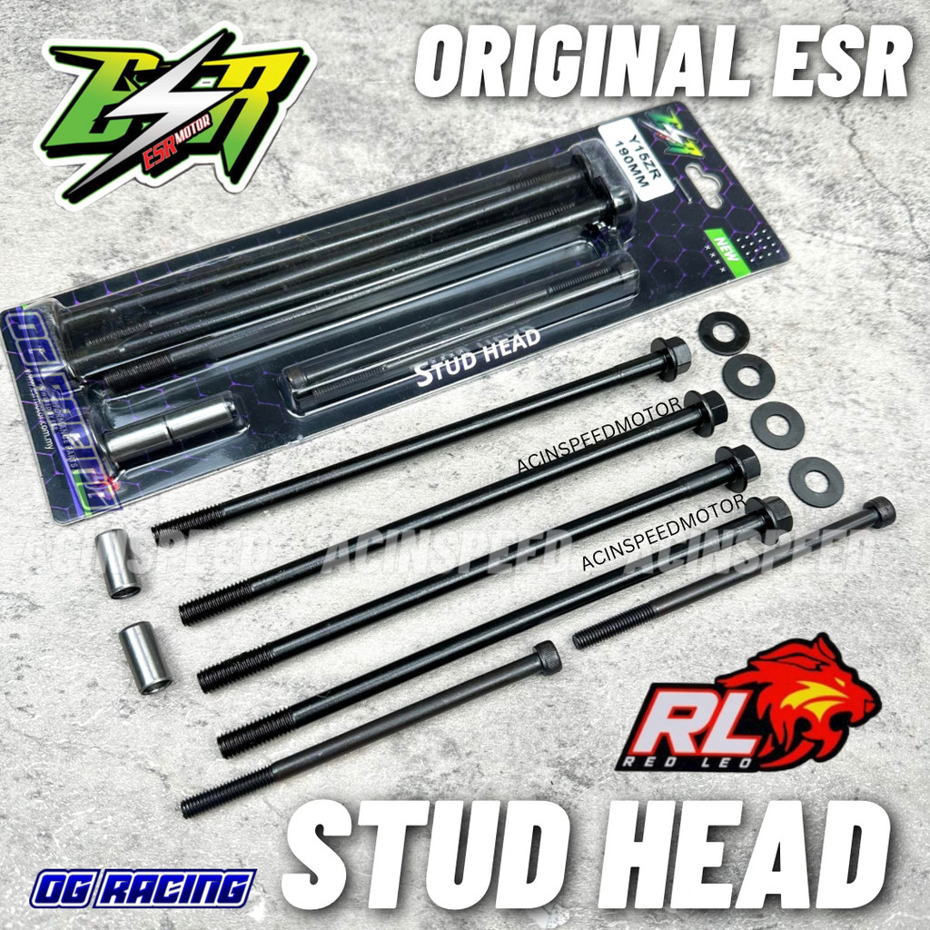 STUD HEAD ESR MOTOR Y15ZR LC135 V1-V8 JETROD 175MM 180MM 185MM 190MM ...