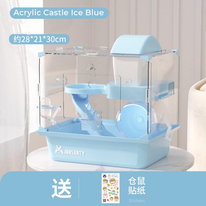 Jonsanty Arclylic Hamster Cage full set Hamsters Hideout House Hamster ...